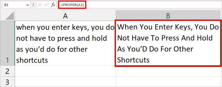 How to Capitalize First Letter in Excel