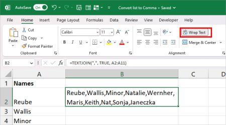 How to Convert List into Comma Separated Values