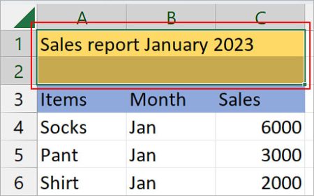 How to Merge Cells in Excel