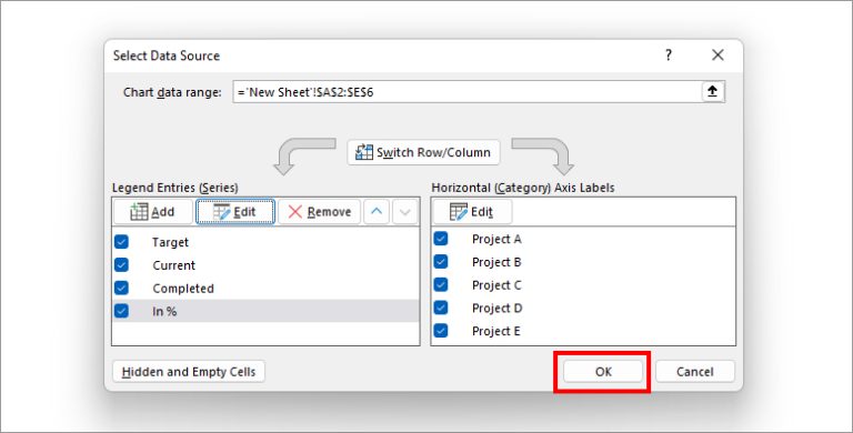 How to Rename Series in Excel