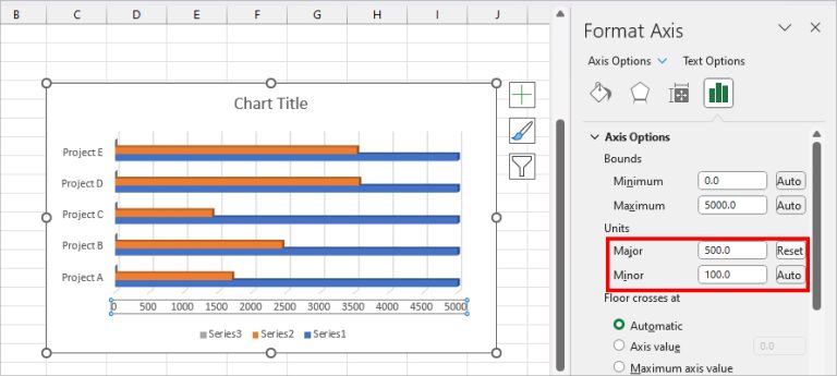How to Change Axis Range in Excel