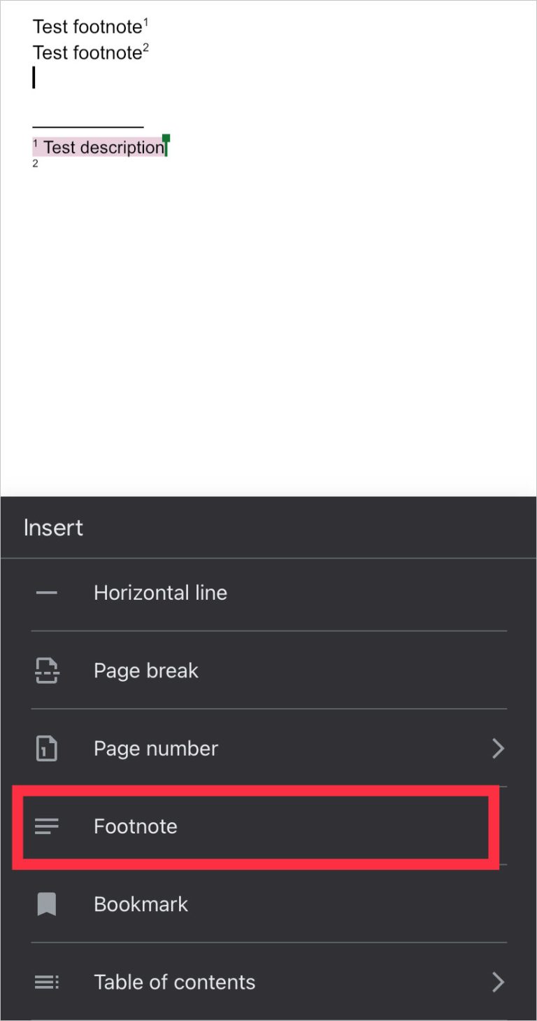 How to Add Footnotes in Google Docs