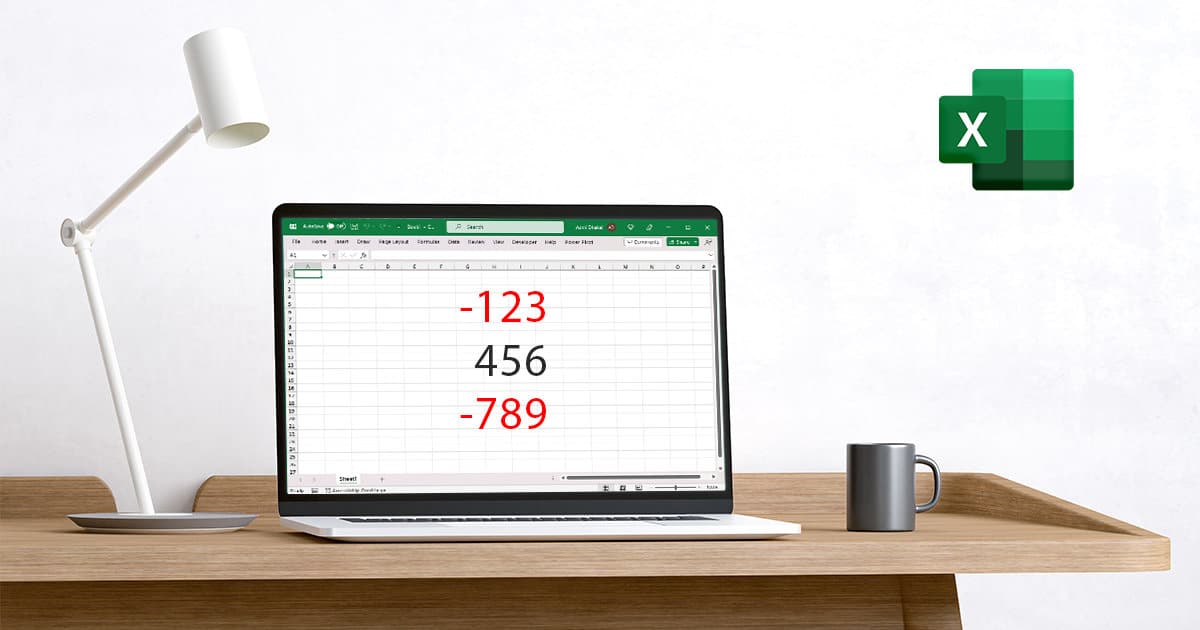 How To Make Negative Numbers Red In Excel