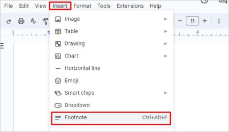 How to Add Footnotes in Google Docs