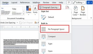 How to Make a Single Space in Word