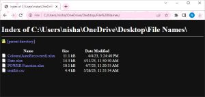How to Copy File Names Into Excel