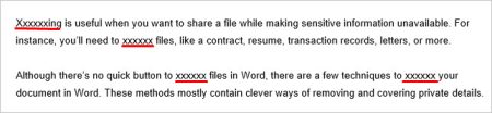 How to Redact Content in Word