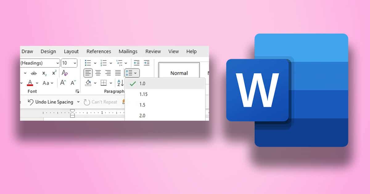 How To Make A Single Space In Word