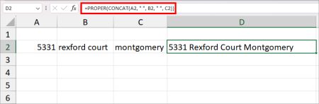 How to Use PROPER Function in Excel