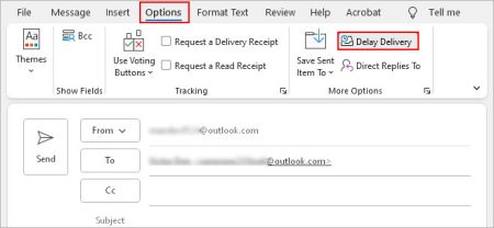 How to Schedule an Email in Outlook