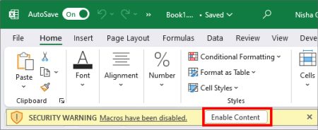 How to Enable Macros in Excel