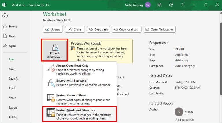 How to Change or Remove Password on Excel Workbook