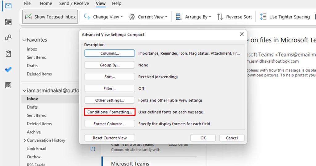Conditional Formatting In Outlook How To Use It 5009