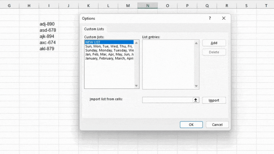How To Create A Custom Autofill List In Excel 