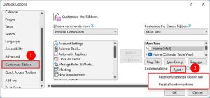 How to Show Ribbon in Outlook
