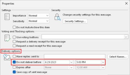 How to Schedule an Email in Outlook