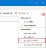 How to Show Ribbon in Outlook