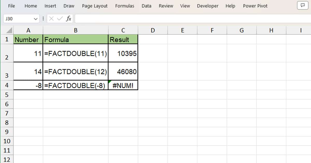 How To Do Factorial In Excel