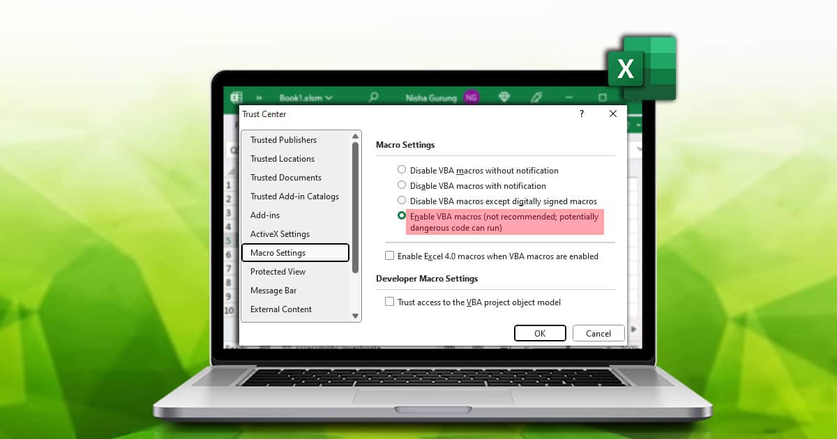 How to Enable Macros in Excel