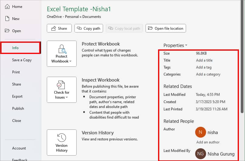 How To Edit Document Properties In Excel