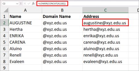 How to Use LOWER Function in Excel