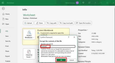 How to Change or Remove Password on Excel Workbook