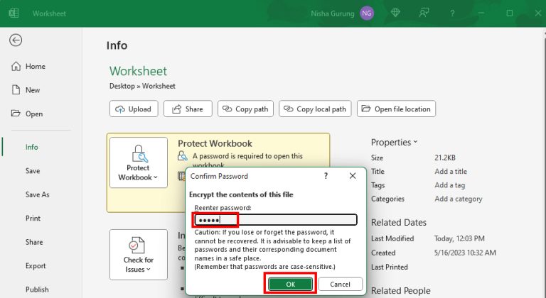 How to Change or Remove Password on Excel Workbook