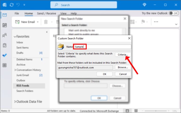 Search Folders in Outlook - How to Use It