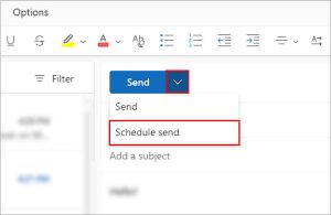 How to Schedule an Email in Outlook