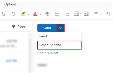 How to Schedule an Email in Outlook