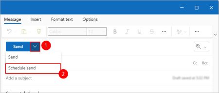 How to Schedule an Email in Outlook