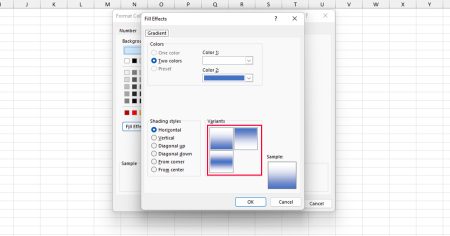 How to Apply Shading in Excel
