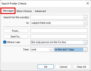 Search Folders in Outlook - How to Use It
