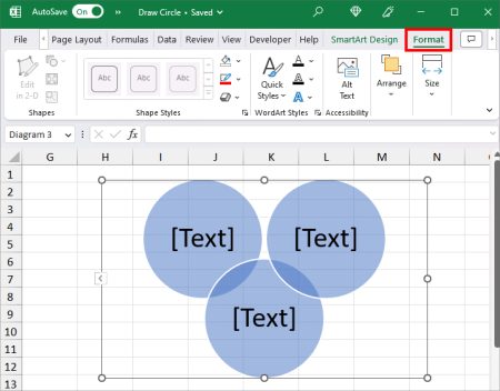 How to Draw a Circle in Excel