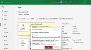 How to Change or Remove Password on Excel Workbook