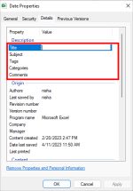 How to Edit Document Properties in Excel