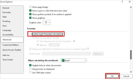 Fix: Excel Ran Out of Resources While Attempting to Calculate