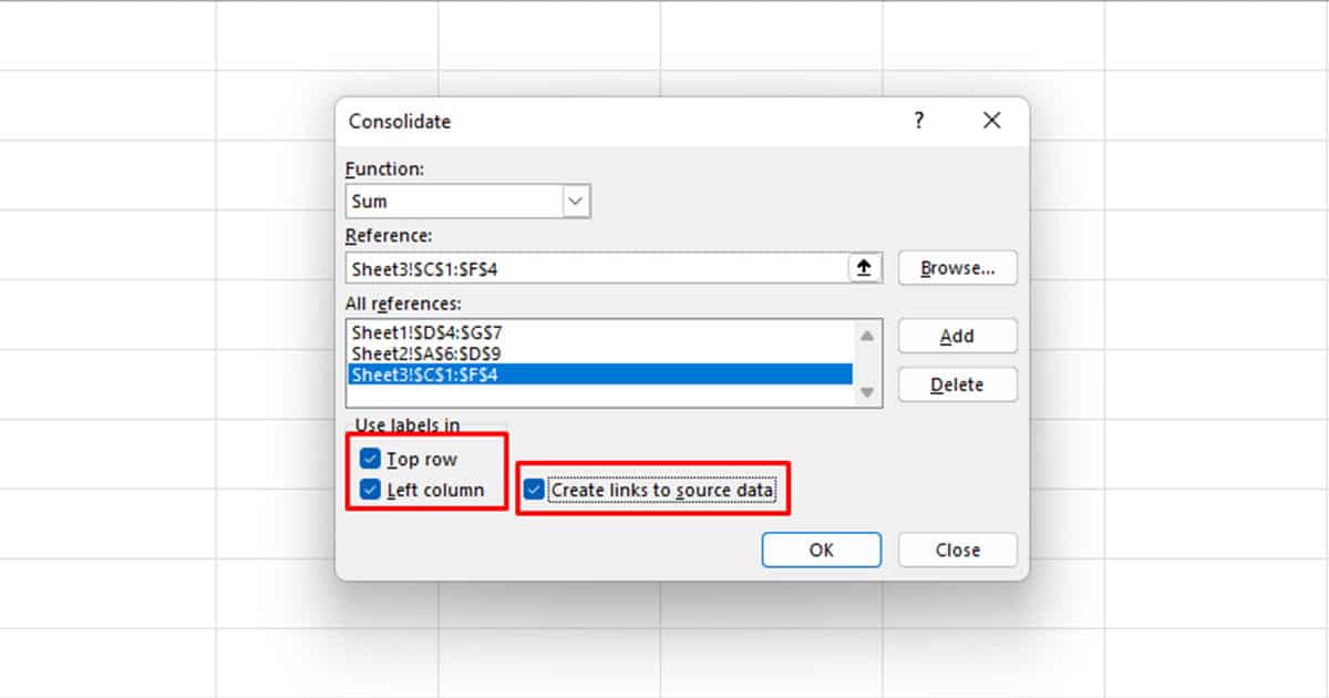 How To Consolidate Data In Excel 