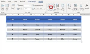 How to Center a Table in Word