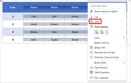 How to Center a Table in Word