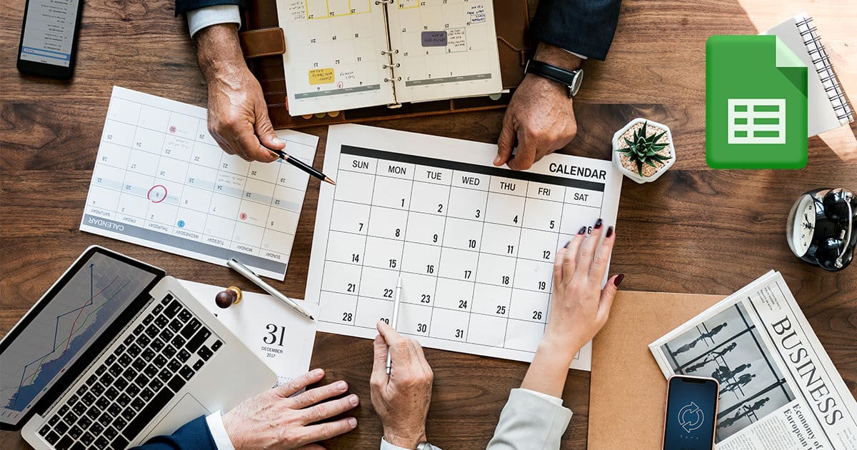 How To Create A Calendar In Google Sheets