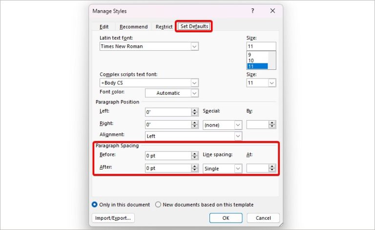 How to Remove Extra Space on a Paragraph in Word?