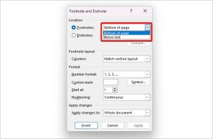 How to Change Footnote Numbering in Word