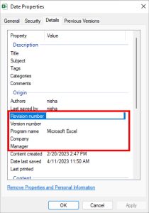 How to Edit Document Properties in Excel