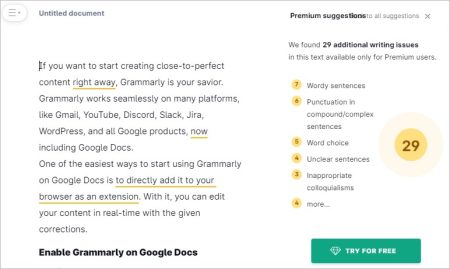 How to Enable and Use Grammarly on Google Docs