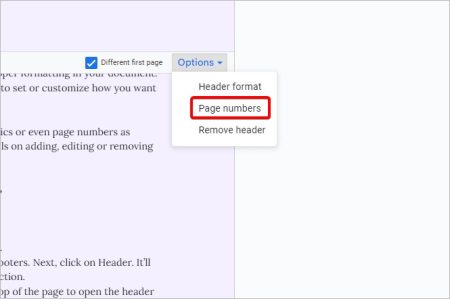 How to Add a Header in Google Docs