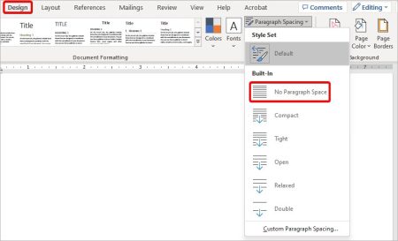How to Remove Extra Space on a Paragraph in Word?