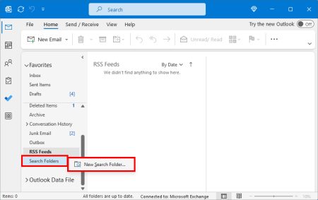 Search Folders in Outlook - How to Use It