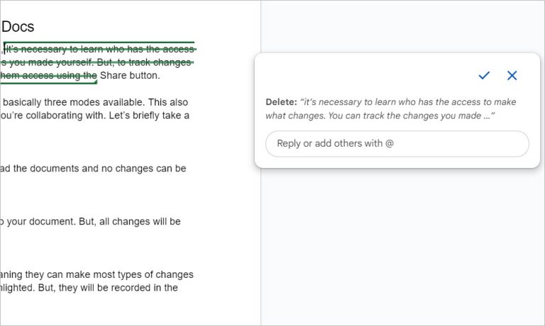 How to Track Changes in Google Docs?