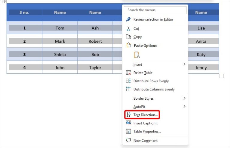 How to Center a Table in Word